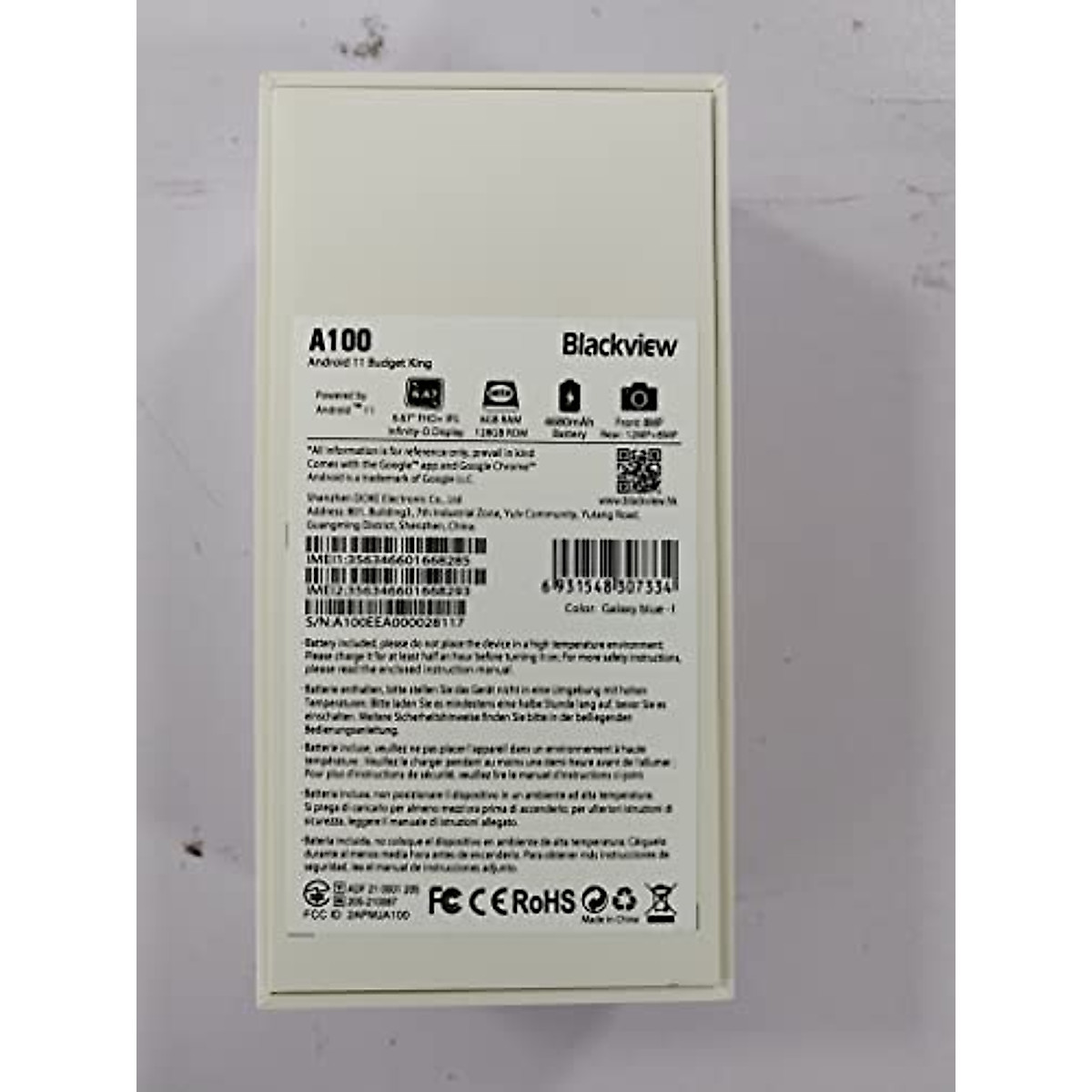 Blackview Unlocked Cell Phone, Android Phone 6.67" FHD+ Punch Hole Screen, 4G Global Bands Dual Sim Unlocked Phones 6GB+128GB ROM/TF 512GB, Octa Core Processor Smartphone 12+8MP, 2.4/5G-WiFi NFC