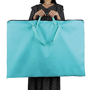 Large Size Art Portfolio Tote with Nylon Shoulder,24"X 36"Light Weight Waterproof Poster Board Storage Bag, Drawing Painting Sketch Bag for Student Art Work Portfolio and Artist