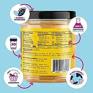 Unsweetened Cashew Milk Concentrate by JOI - 27 Servings - Vegan, Kosher, Shelf-Stable, Keto-Friendly, and Gluten-Free - Substitute for Cashew Powder and Butter - Use for Coffee Creamer, Add to Smoothies and Tea or Make Your Own Cashew Milk