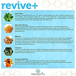 Era Organics Microdermabrasion Facial Scrub & Face Exfoliator - Spa Quality Exfoliating Face Mask with Manuka Honey & Walnut - Moisturizing Facial Exfoliant for Dry Skin, Blackheads & Wrinkles (2 oz)