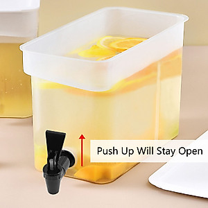 Rierdge 2 Pcs BPA-Free Replacement Cooler Faucet Water Bottle Jug, Water Dispenser Tap Set Reusable Spigot Spout Water Beverage Lever Pour Dispenser Valve Water Crock Tap (Black)