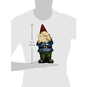 Garden Gnome Holding Bird