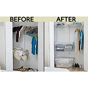 Rubbermaid Cleverstore Clear Plastic Storage Bins with Lids, 95 Qt-4 Pack, 4 Count