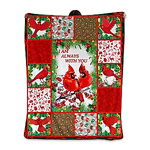 Cardinal Bird Gift Cardinal Throw Blanket(50"X40") Lightweight Flannel Fleece Blanket for Couch Bed Sofa Travelling Camping for Kids Adults