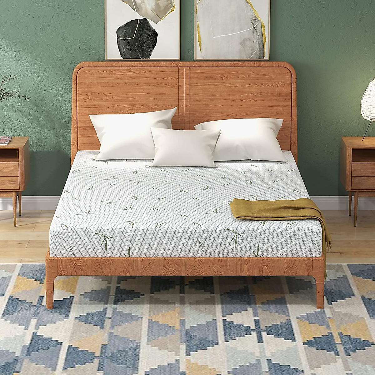 wOod-it Full Mattress, 8 inch Full Size Mattresses in a Box Cooling Gel Memory Foam Mattress for Kids Bunk Trundle Bed Daybed Medium Firm