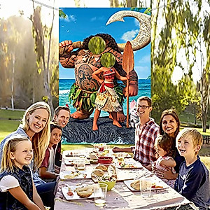 3x5ft Moana Maui Beach Theme Photo Backdrop Baby Shower Girl Birthday Party Background Large Banner Supplies Photobooth Props