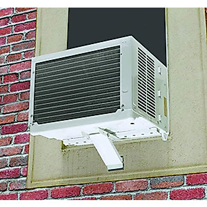 Frost King ACB160H Heavy Duty Steel Air Conditioner Support Brackets, Holds up to 160lbs , White