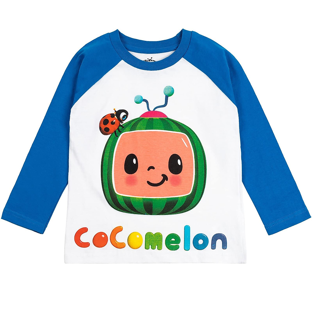 CoComelon JJ Kitty Infant Baby Boys 2 Pack Long Sleeve Graphic T-Shirts White/Heather Gray 18 Months
