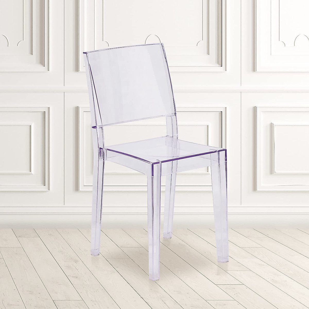Flash Furniture Phantom Series Transparent Stacking Side Chair