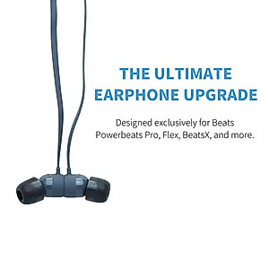 COMPLY Sport Pro Premium Memory Foam Replacement Earbud Tips for Beats Powerbeats Pro, Powerbeats, Flex Earphones - Noise Reducing, Comfortable, Secure Fit (Assorted, 3 Pairs)