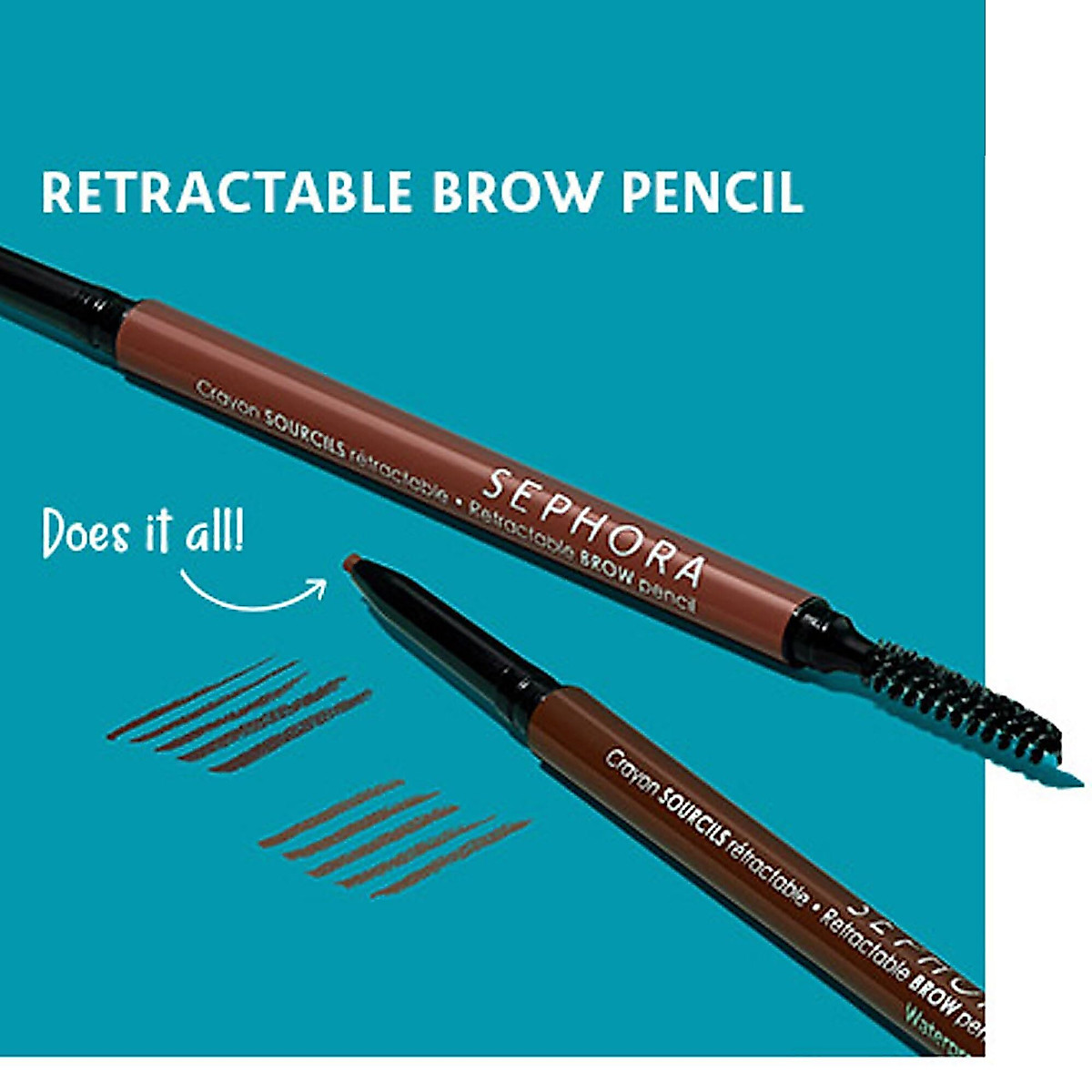 SEPHORA COLLECTION Retractable EyeBrow Pencil - Waterproof 02 Nutmeg brown