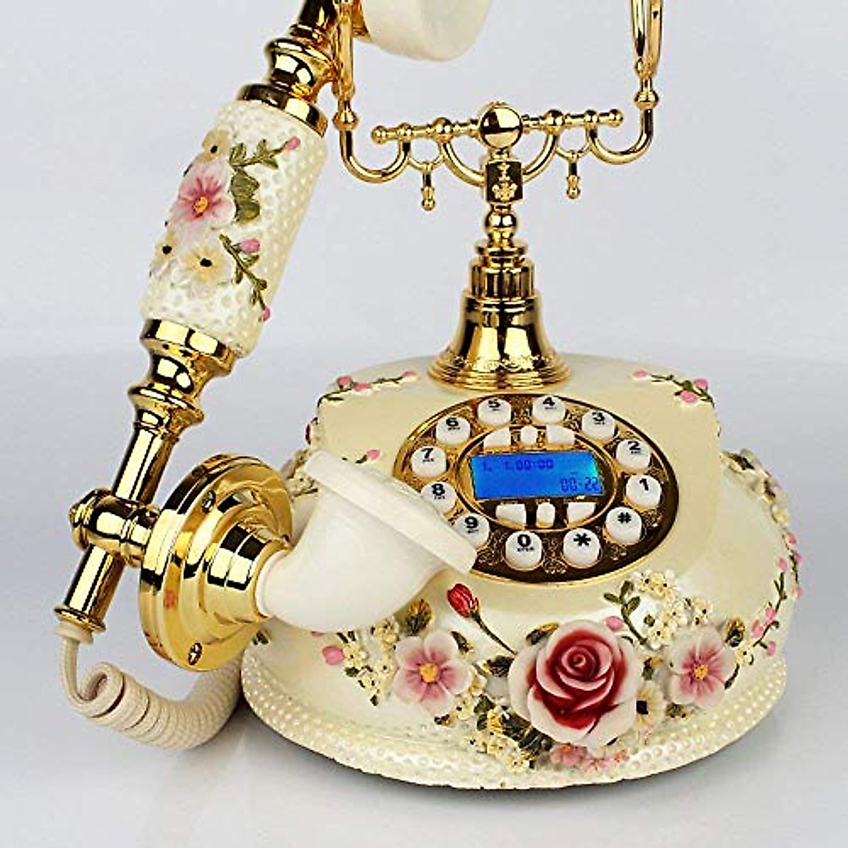 Telephone Retro Telephone Home Rotary dial Fixed Telephone Business Office landline 182325cm (3 Specifications Available) (Color : A2) (A2)