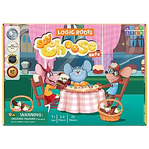 Logic Roots Say Cheese Multiplication Game - Fun Math Board Game for 7-10 Year Olds, Easy Start Advanced STEM Toy, Perfect Educational Gift for Girls & Boys, Homeschoolers, Grade 2 and Up