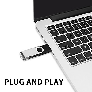 1GB Bulk Flash Drive 100 Pack EASTBULL USB 2.0 Flash Drives Bulk Thumb Drives Bulk USB Drives Pack Storage (Black)