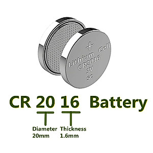 KaPonsec 3 Volt CR2016 2016 Lithium Battery -50PCS