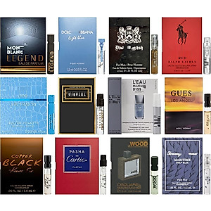 Cologne Designer Fragrance Samples for Men - Sampler Lot x 12 Vials (2)