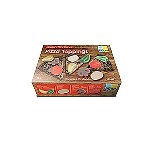 Yellow Door Sensory Play Stones, Pizza Toppings