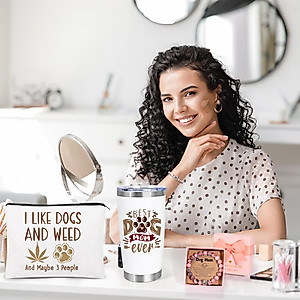 Dog Mom Gifts,Dog Lovers Gift for Women,Mothers Day,Christmas Gifts for Dog Mom with 20oz Wine Tumbler,Unique Birthday Gift for Dog Lovers