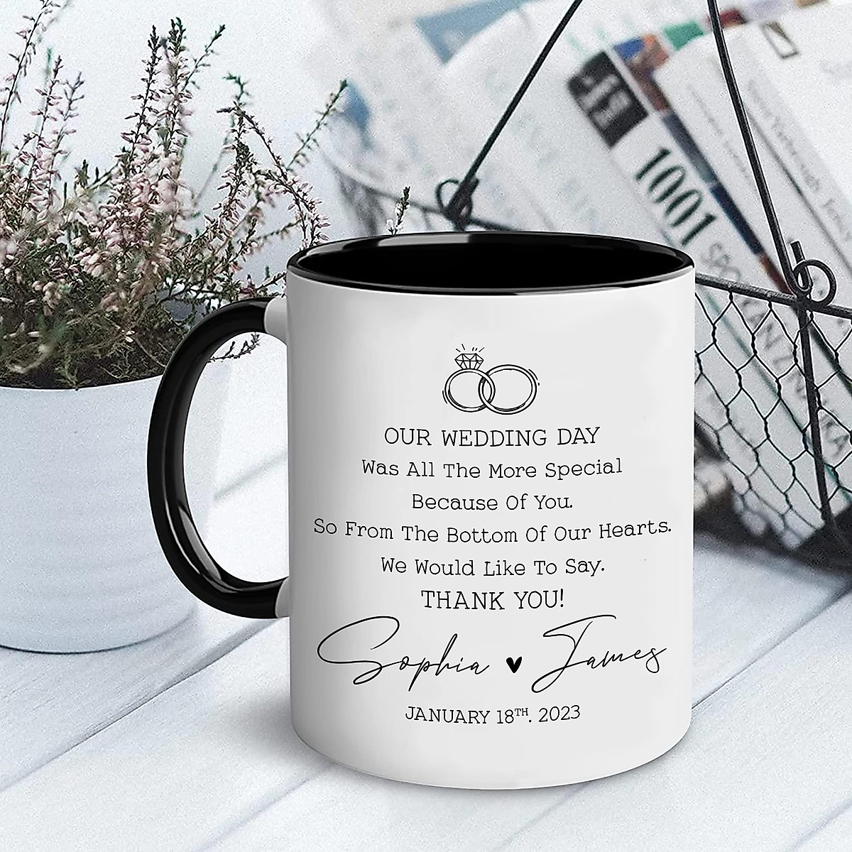AWE-CREATIVES Personalized Best Officiant Ever Coffee Mug, Custom Mug Gift For Wedding, Officiant Mug, Wedding Officiant Gifts For Couple, Coffee Mug Gifts From Bride And Groom