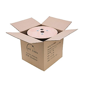 Cables Direct Online CAT6 1000FT Outdoor Weatherproof 23 AWG 550MHz Cable FTP Wire Solid Direct Burial UV (1000FT, FTP (Shielded))