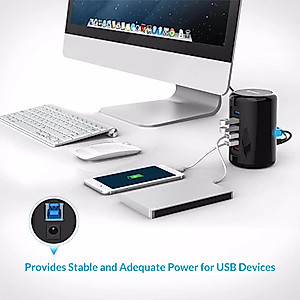 SHYPT USB 3.0 HUB with Power Adapter Fast Charger Hub Desk Splitter Rj45 Ethernet Expander Computer Accessories for MacBook Pro