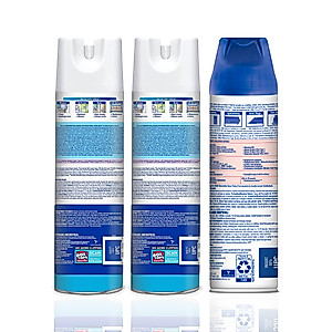 Lysol Disinfectant Spray + Fabric Disinfectant, Sanitizing and Antibacterial Spray, For Disinfecting and Deodorizing, Crisp Linen + Lavender Fields, 2 count (19 oz each) + 1 count (15 oz)
