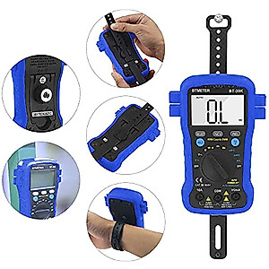 BTMETER BT-39K Multimeter with Case, 4000 Count Volt Ohm Amp Meter Autoranging DMM for AC/DC Current, Voltage, Resistance Frequency Tester, with NCV, Audible Continuity, Diode, Auto Backlight Meter