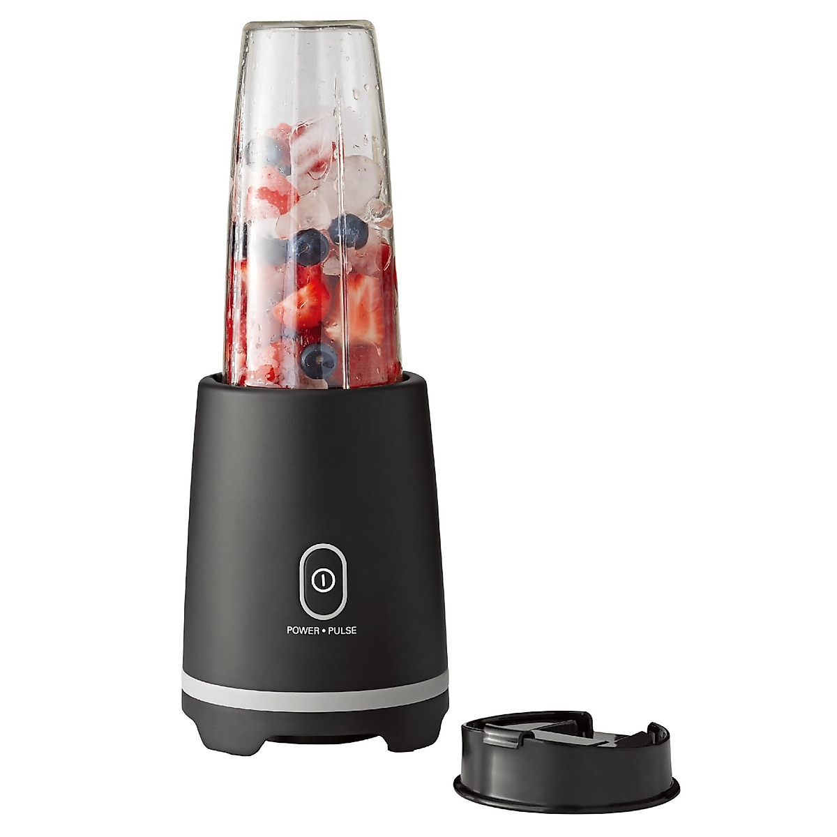 CROKZ Black Single-Serve Blender with 1 Travel Lid, 16 oz, New