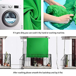 Hemmotop Green Screen Backdrop, 10 x 20 ft Chromakey Greenscreen Background,Large Seamless Green Backdrop Background Cloth,for Photography,Zoom,Live Streaming