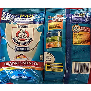 2 x 300 grams Bear Brand Fortified Powdered Milk Drink w/Iron, Zinc & Vitamin C (2 x 300 grams)