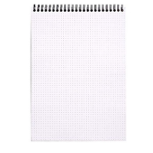 Rhodia Wirebound Notepad, A4, Dot - Black (185039C)