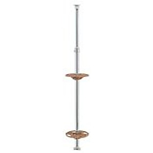 Lazy Susan Hardware Components Full Round Hardware Set for Dependently Rotating Susans, 2-Shelf Full Round Hardware Set, 3/4" Dia. Shaft, 24"-31" H Dimensions, Plastic finish