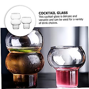 UPKOCH 4 Pcs Glass Juice Glass Whisky Glasses Flute Glasses Transparent Glasses Cup Glass Coffee Mug Trifle Bowls Dessert Bowl Clear Glass Cup Glass Cake Cup Ice Cream Transparent Wedding