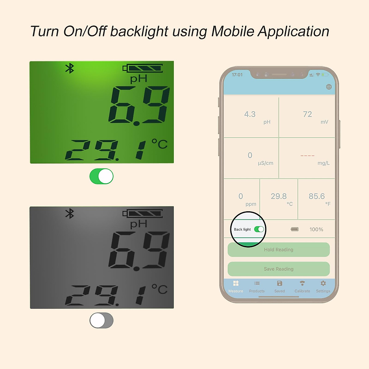 6-in-1 Bluetooth Swimming Pool Water Tester EC/Salinity/pH/ORP/Temperature/Chlorine Meter Wireless Floating Smart Pool Monitor Water Tester for Pools & Swim Spas