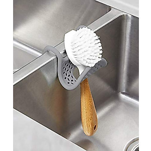 Umbra Sling Kitchen Sink Accessory, Single-Sided Sponge Holder, Charcoal