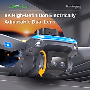 Rc Drones With Camera for Adults 4k & 1080p Mini Drone for Kids 8-12 with Headless Mode, Mobile Phone Control, Multiple Flight Modes, 2.4G Rc Plane Fpv Drone Remote Control Airplane Cool Stuff (Black)