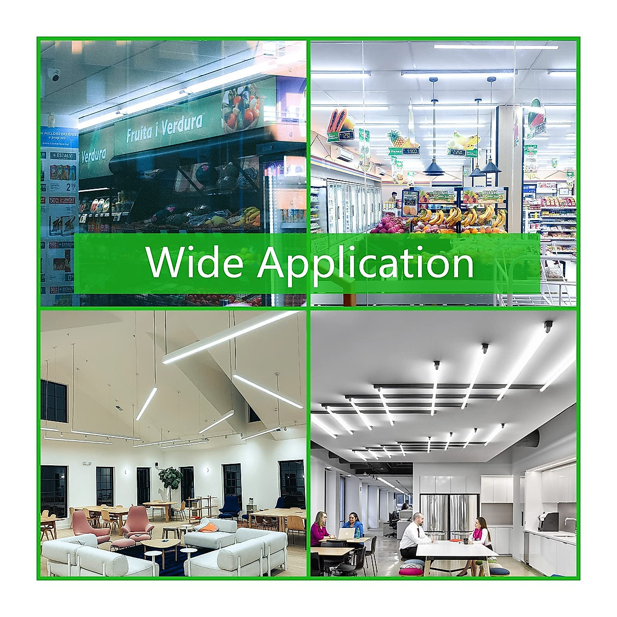 Xapolu 2FT T8 T10 T12 LED Tube Lights 12W 5000K, 24 Inch 1680Lm Light Bulbs, F17T8/F24T8 Fluorescent Light Bulbs Replacement, Ballast Compatible, Dual-Ended, Frosted Lens, UL Listed