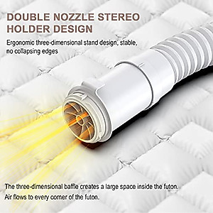 MORFY Portable Blanket Warmer, Double Nozzle Bed Warmer for Warming Bed, Blanket Warmer with Shoe Dryer Attachment, LCD Touch Double Mode Design