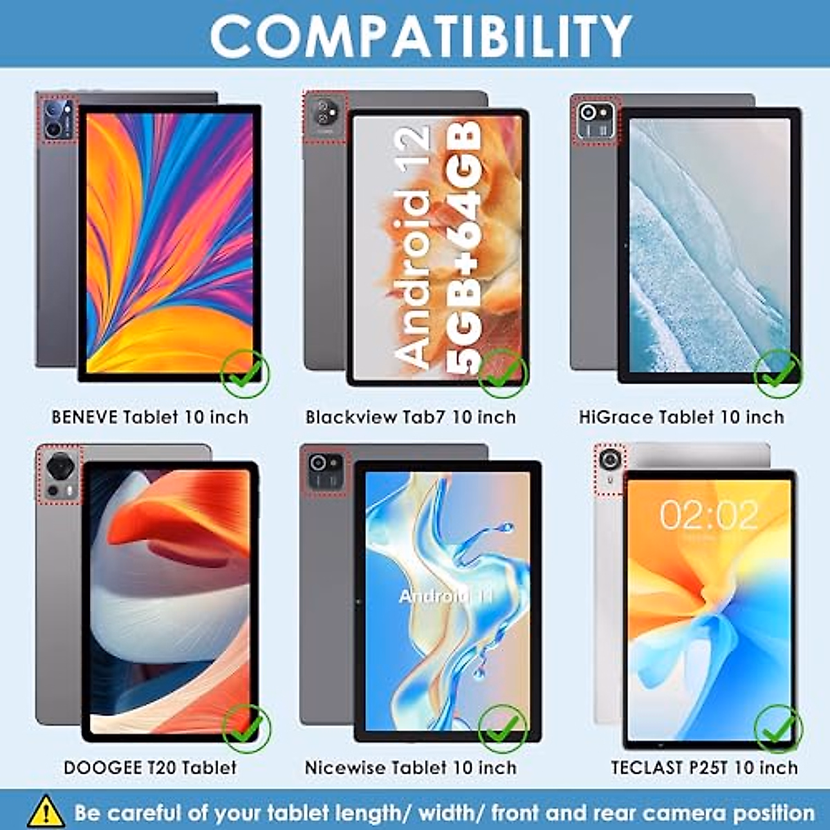 DETUOSI Okaysea 10.1" Tablet Case Cover, Portable Protective Folio PU Leather Stand Shell for Okaysea 10 inch Android Tablet