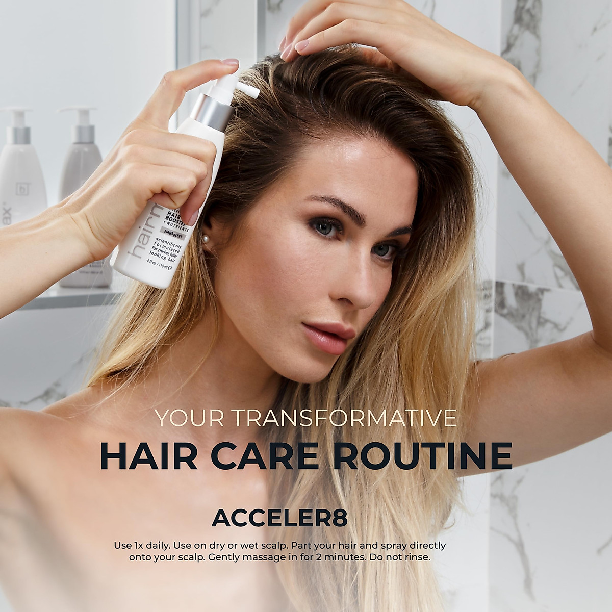 Hairmax Density Hair Care Set - For Thinning Hair - Invigorating Shampoo, Conditioner & Hair Booster - For Men & Women - 2 Bottles (2 fl oz) & 1 Bottle (1 fl oz)