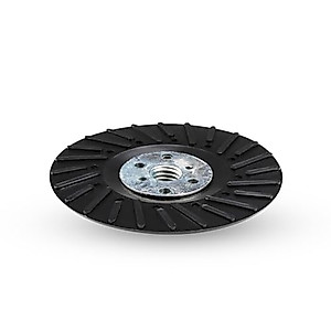 BHA Angle Grinder Ribbed Backing Pad for Resin Fiber Disc, 4.5" x 5/8"-11