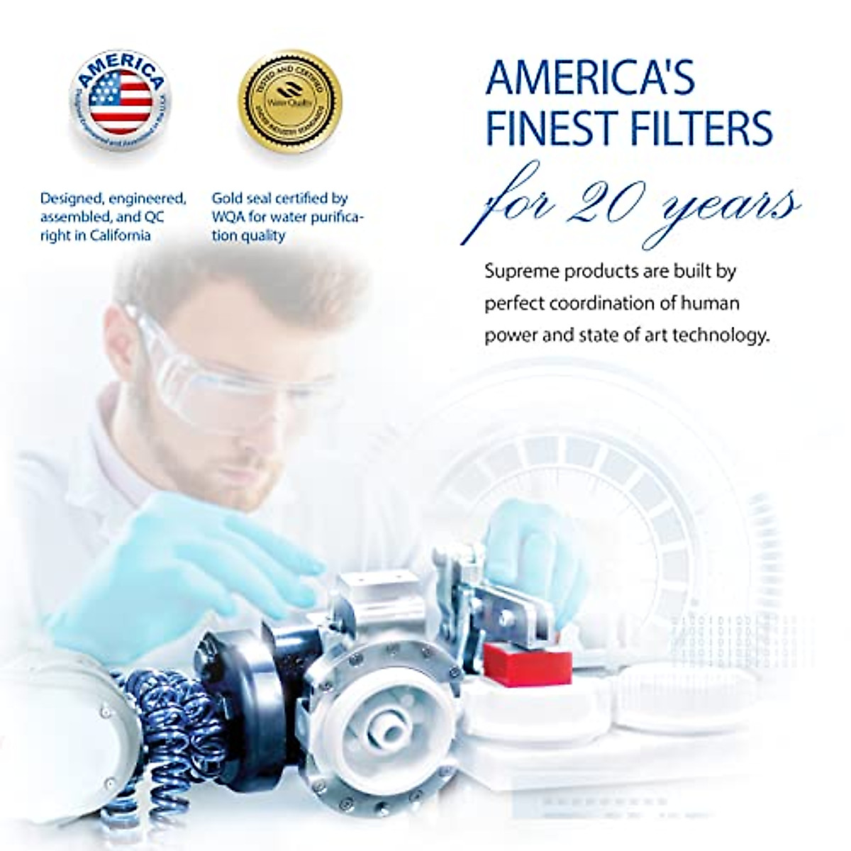 APEC Water Systems Ultimate RO-Hi Top Tier Supreme Certified High Output Fast Flow Ultra Safe Reverse Osmosis Drinking Water Filter System, 90 GPD