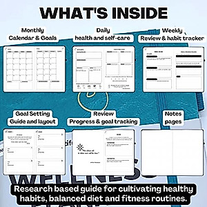 Life & Apples Wellness Planner - Food Journal and Fitness Diary with Daily Gratitude and Meal Planner for Healthy Living and Self-Care - Track Weight Loss Diet and Health Goals - Undated, White
