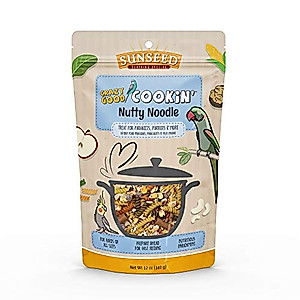 Sunseed Crazy Good Cookin Bird Treat, 12 Ounces, Nutty Noodle with Pineapple and Apricot