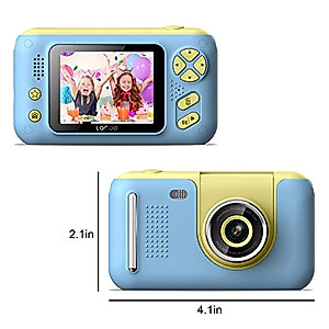 Yanvan Digital Camera 2.4 Inch Full HD 1080P Kids Camera Mini Vlogging Camera, Compact Pocket Camera Point and Shoot Camera for Kids Teens Beginners, Christmas Birthday Gift
