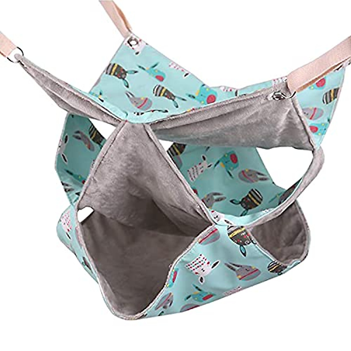 AIRUIFENG Warm Bird Nest House Three Layers Hammock Toy for Parrot African Greys Cockatoo Eclectus Amazon Parakeet Cockatiel Conure Budgie Lovebirds Canary Finch Cage Perch (L)