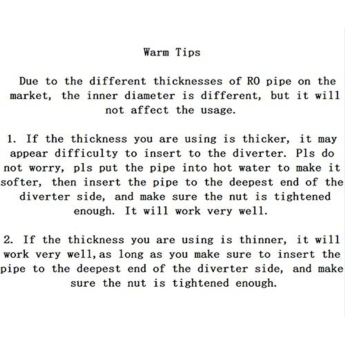 Realgoal Two way 1/4" Brass Diverter Valve Chrome with Male Adapter for Faucet