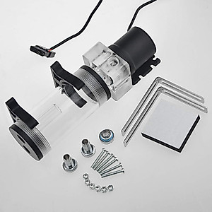 BXQINLENX 600L/H 19W DC12V CPU Cooling Heat Exchanger Water Pump Tank 117 ml CO2 Cooler