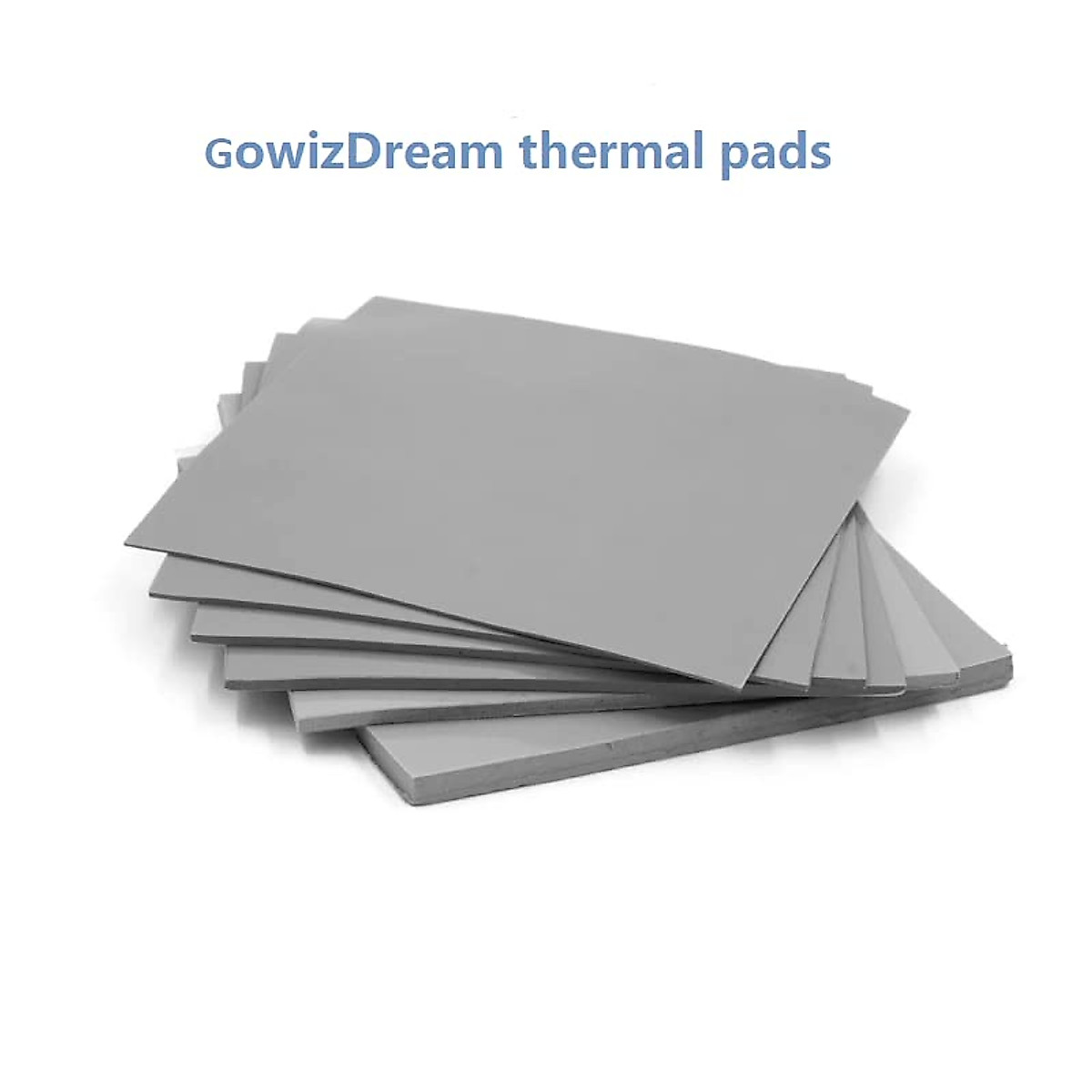 GowizDream Thermal Pad 15.8W/mK 100x50x1.5mm,Non-Conductive High-Temperature Resistance Silicone ThermalPad,High Thermal Conductivity Gap Filler for Laptop,Heatsink,Air Conditioner,GPU,LED & PS4