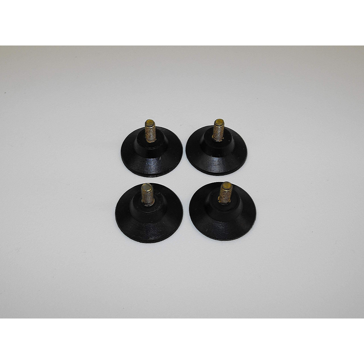 JL Missouri Parts 4X 3/8" #8-32 Screw in 1" Rubber Suction Cups, 5/16" Tall, Made in USA Isolator Foot